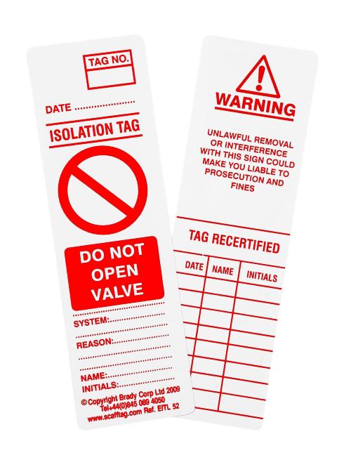 Valve Tag Inspection Kit £48.64 EITH/L52